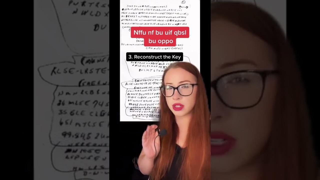 Learn how to decode a cipher ✖️#truecrime #cipher #mystery #unsolved #fbi