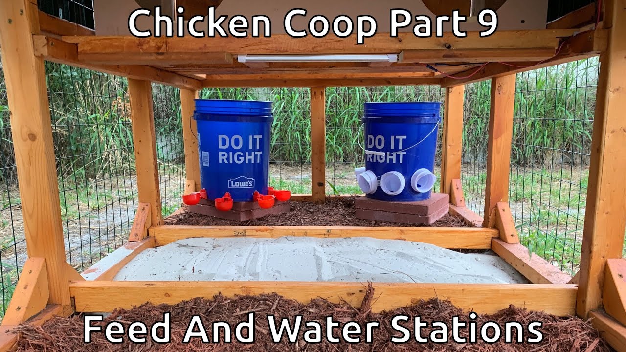 Chicken Coop Part9: Feed and Water Stations
