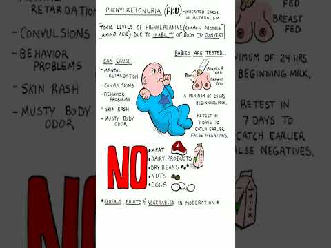 PHENYLKETONURIA (PKU) MNEUMONIC| PAEDIATRIC NURSING #bscnursing