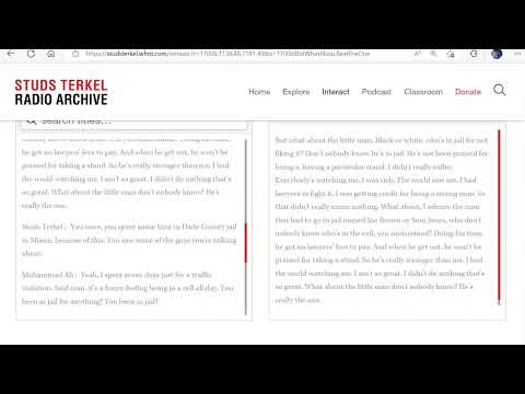 Curating the Studs Terkel archive – Jon Udell
