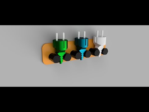 Download free STL file Power Plug Holder • 3D printer template ・ Cults