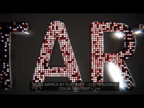 Customizable Intro for Twitch (Starting Soon) color led metal title - customize led colors, text...
