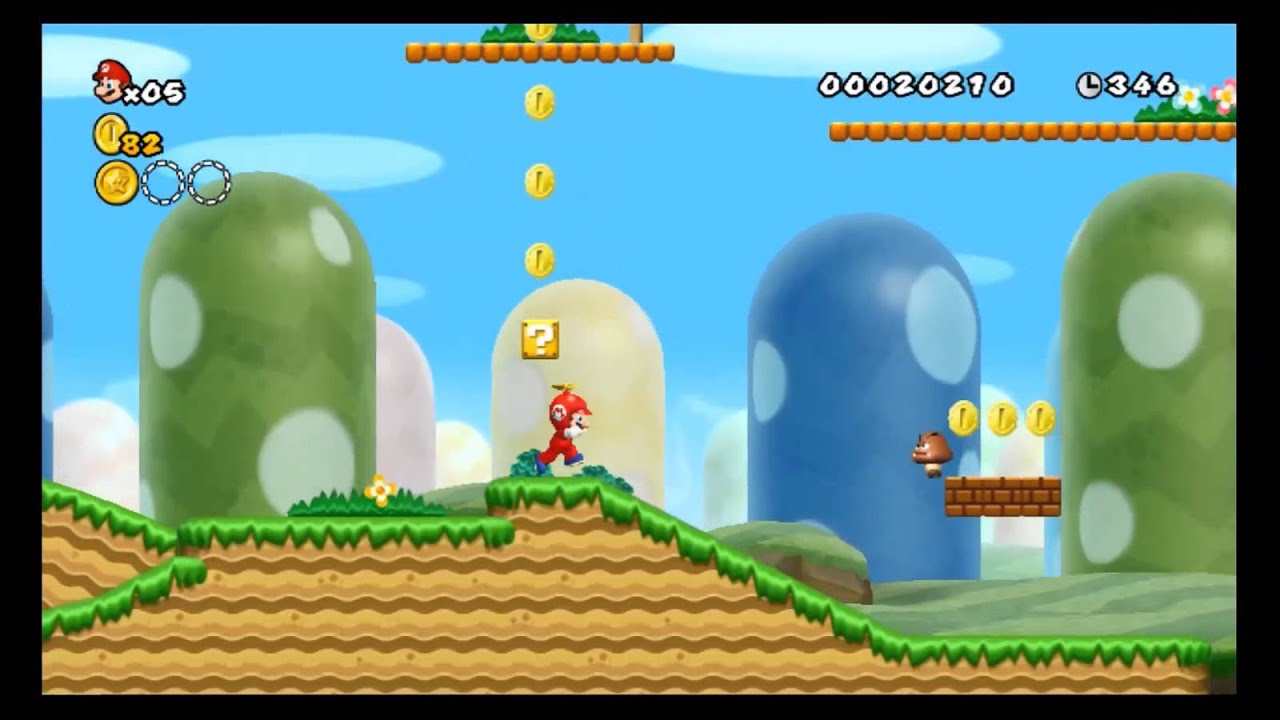 Let's Play New Super Mario Bros. Wii #001- Peach's Birthday