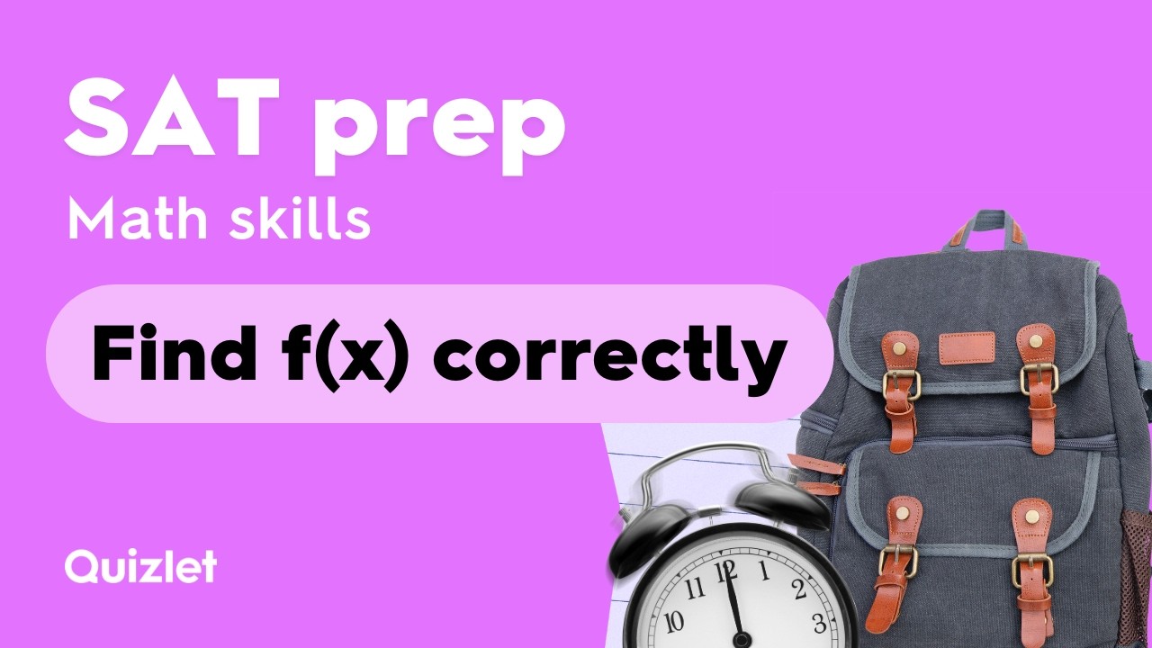 SAT Prep - Functions from Graphs: How to Find f(x) Correctly