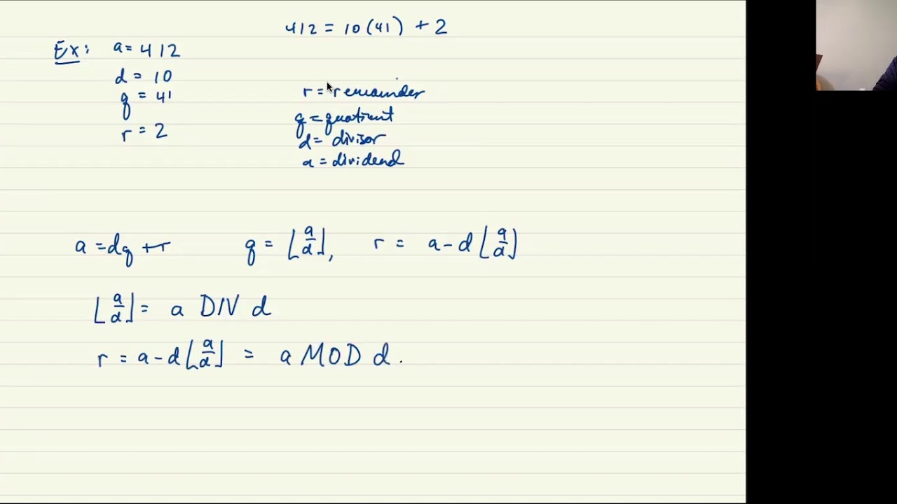 DIV and MOD functions