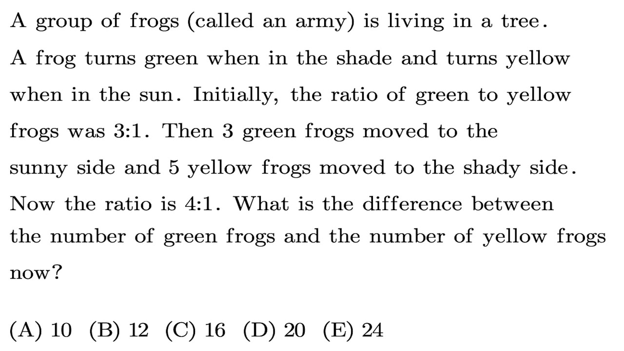 American Math Competition | 8th Grade | 2024 Problem 21