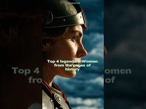 Top 4 Legendary Women Warriors from History : AI Reimagined #shorts