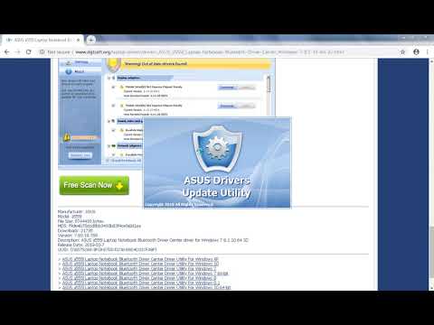ASUS a555l Laptop Notebook Bluetooth Driver Center Driver Utility For Windows 7 8.1 10 64 32