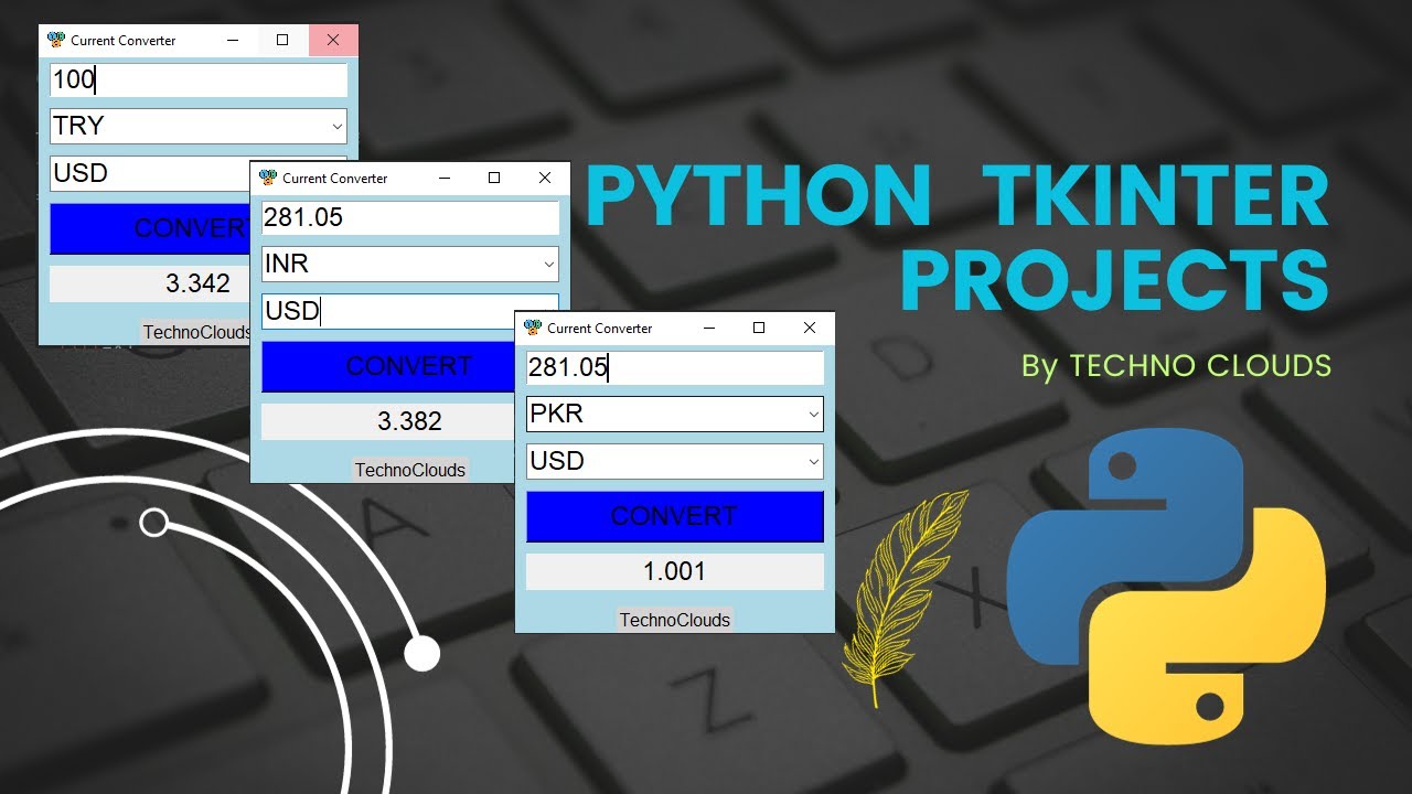 Currency Converter App | Python Tkinter GUI Projects in Urdu
