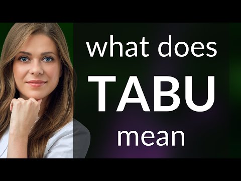 Tabu • TABU definition