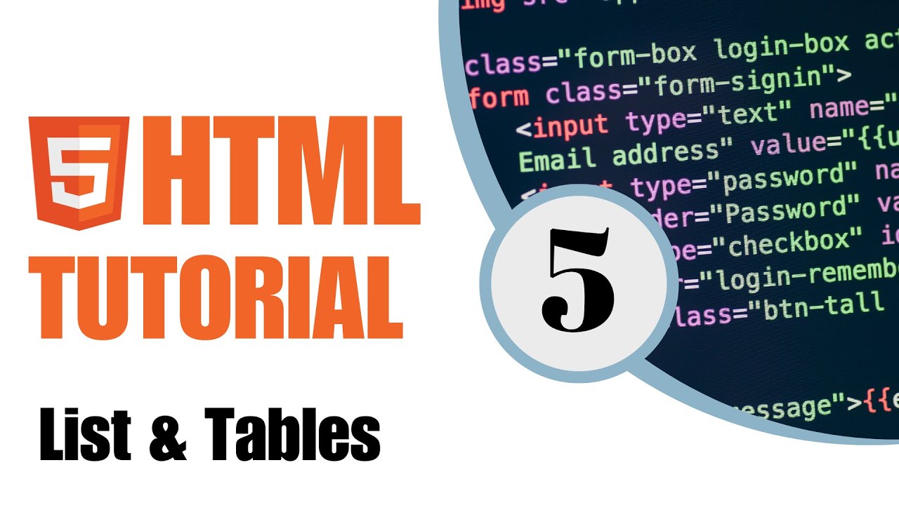 HTML Tutorial for Beginners - Lists & Tables (Tagalog)