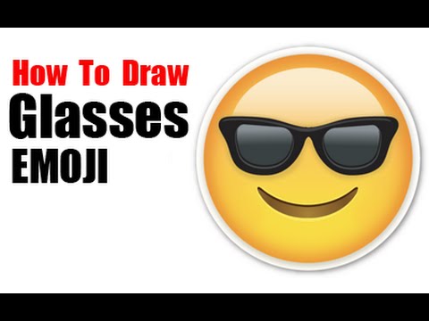 How to Draw Emojis - Cool Emoji with Sunglasses