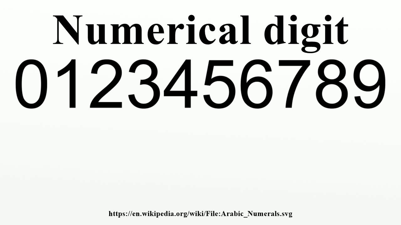 Numerical digit