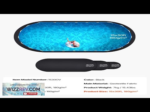 15x30 ft Oval Pool Liner Pad for Above Ground Pools Prevents Punctures Review