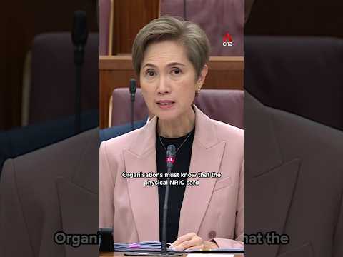 Physical NRIC card and NRIC number are 2 different things: Josephine Teo