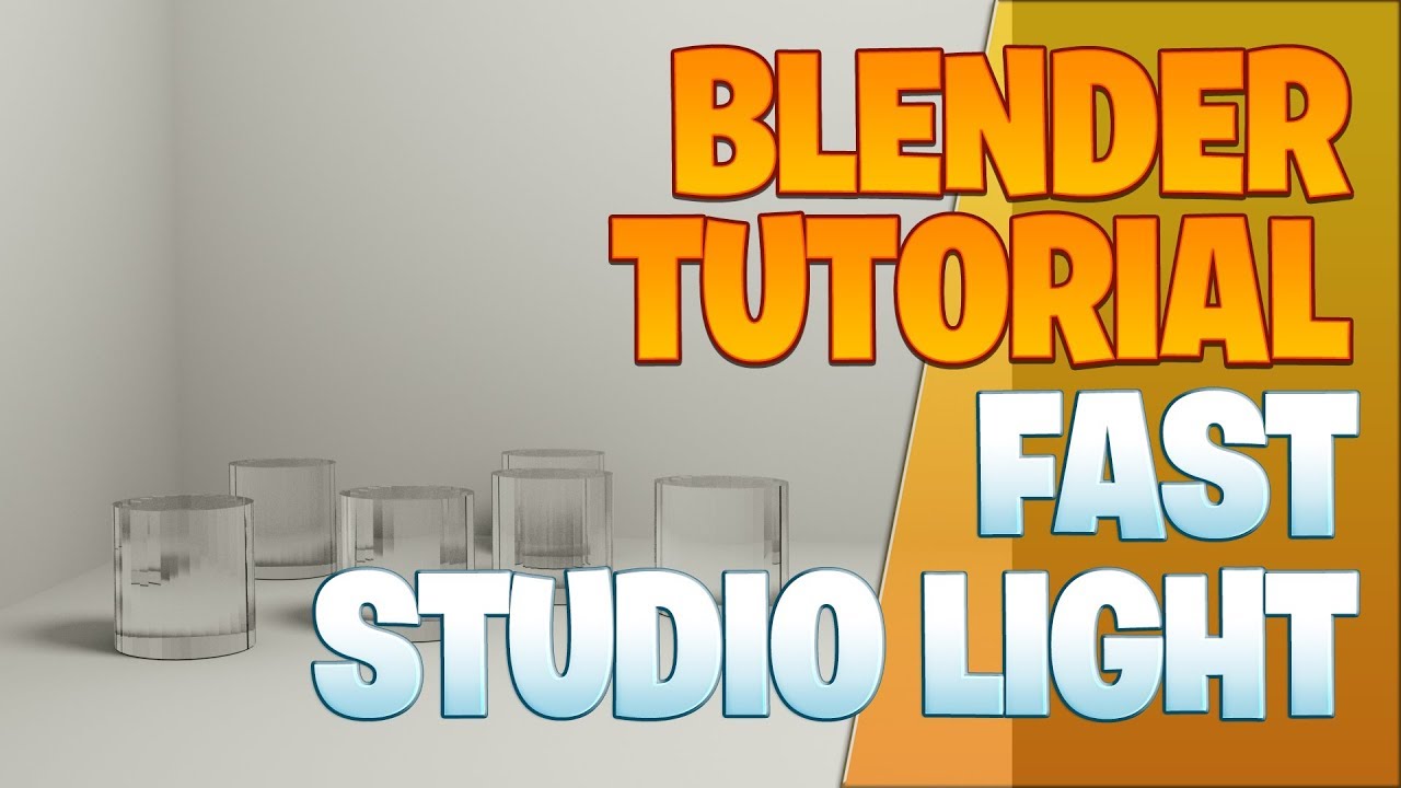 Fast studio light setup - Blender Tutorial