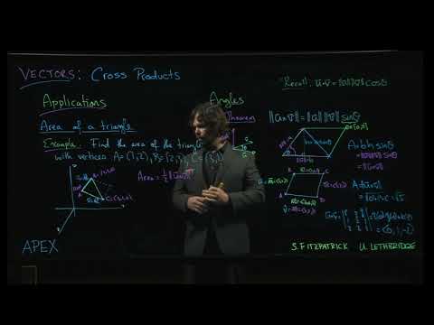 Vectors: Cross Products - 08. Application: Area of a Triangle