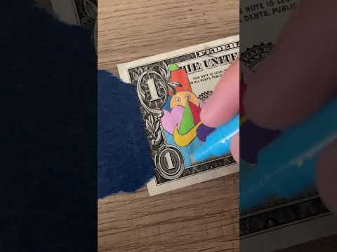 “A Dollars World” by @quaide art #ArtDollarBills #MoneyDrawing #DollarArt #moneyart #dollarbill