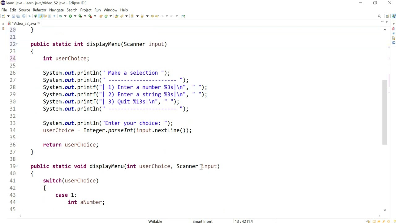 Java 52: Method overloading
