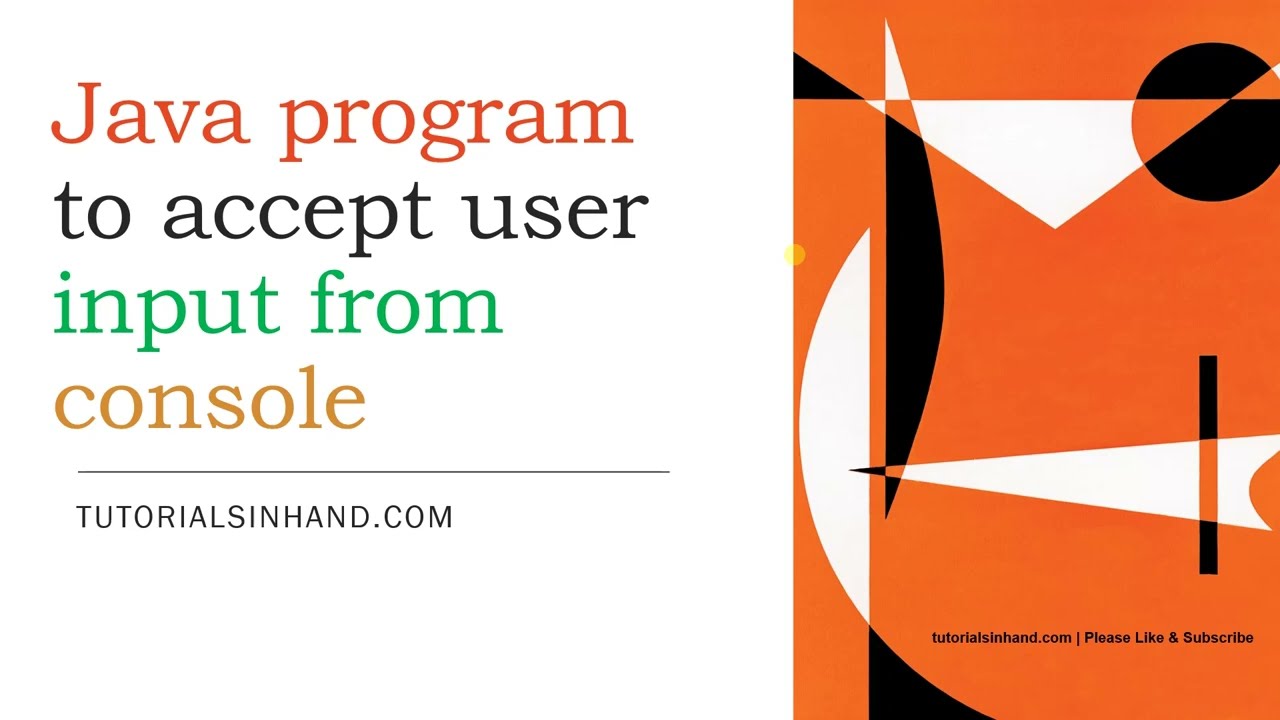 Getting user input in java using scanner | How to accept input from user in java?