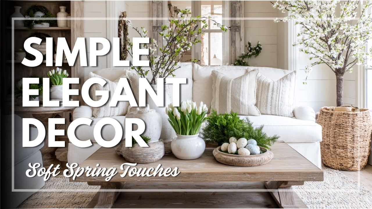 Modern Farmhouse Easter Styling for Cozy Sophistication 🌸 Simple Touches That Feel Warm and Upscale