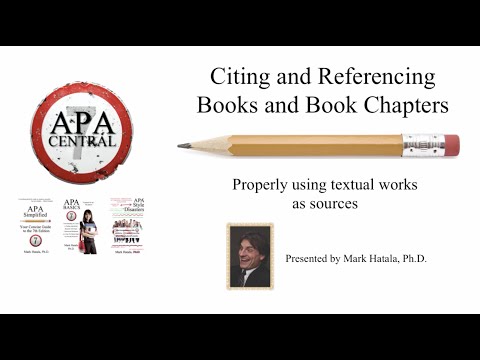 APA Style 7th Edition - Citing and Referencing Books and Book Chapters - APA Simplified