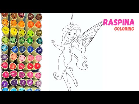 🎨 Unleashing Creativity: Raspina Coloring - Thinker Bell Edition! 🎨