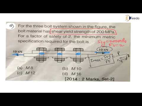 Mastering the Numerical 19: Bolted joint - Joint Design - GATE Machine ...