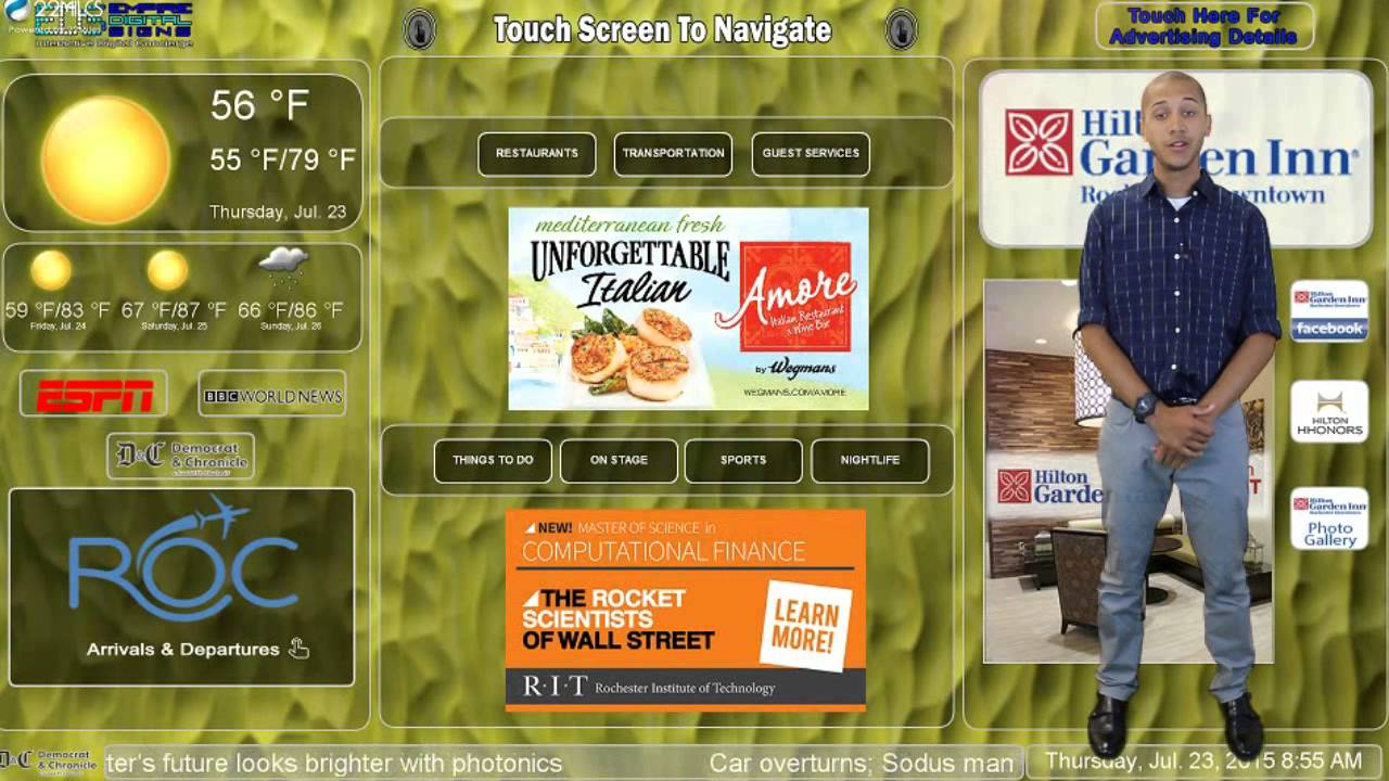 Interactive Digital Concierge Advertising Empire Digital Signs