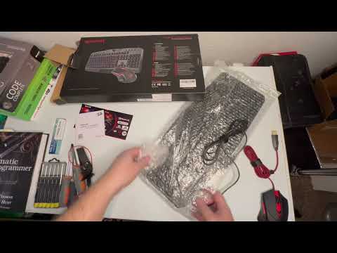 Redragon S101-3 Wired Gaming RGB Keyboard and Mouse Unboxing