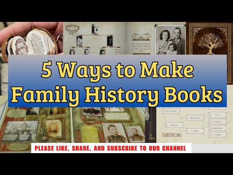 5 Ways to Make Family History Books | Family Tree Support #ftm