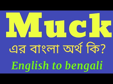 Muck Meaning in Bengali || Muck এর বাংলা অর্থ কি? || Muck Meaning in Bangla