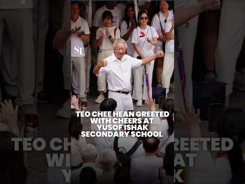 Teo Chee Hean greeted with cheers at Yusof Ishak Secondary School | GE2025