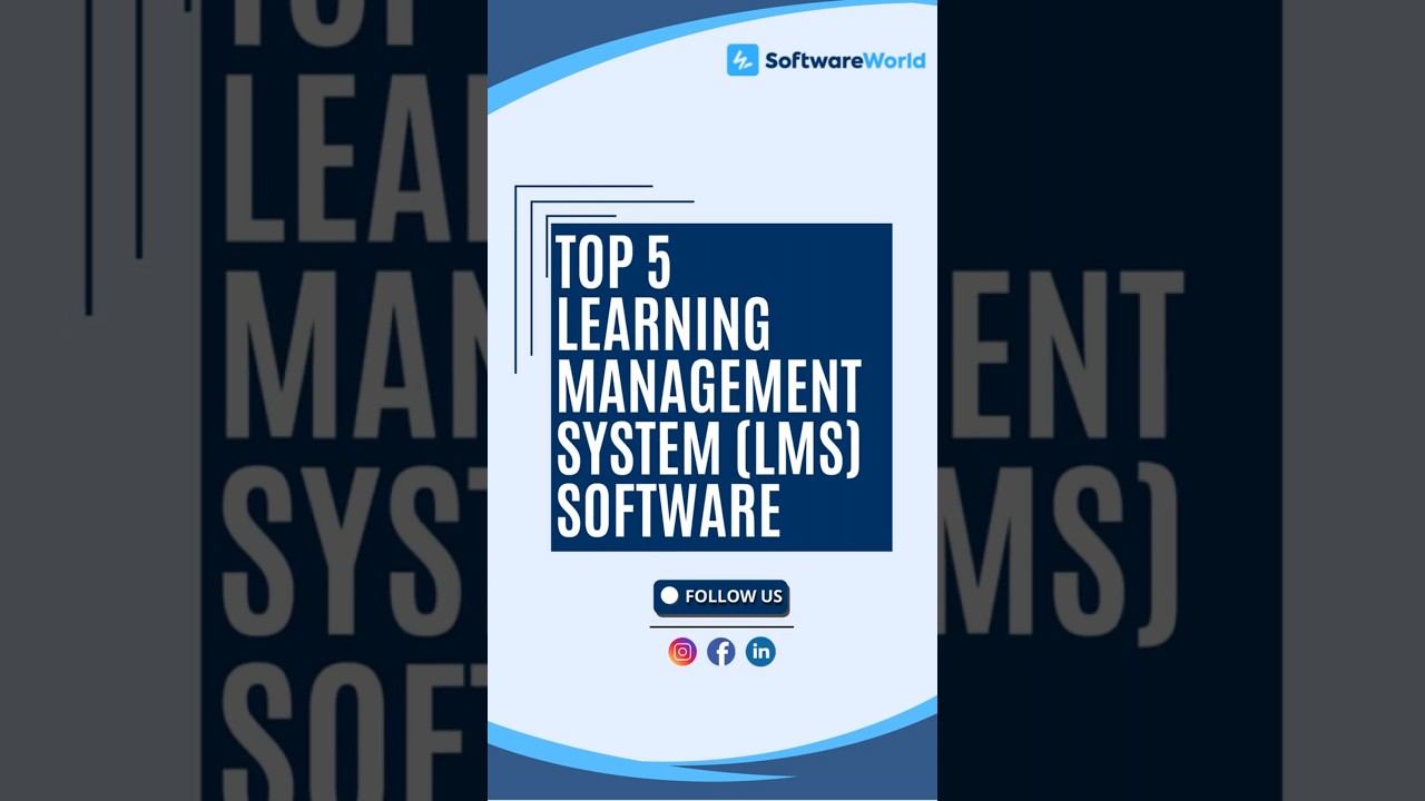 Top 5 Learning Management System (LMS) Tools for Education & Business #SoftwareWorld #youtubeshorts