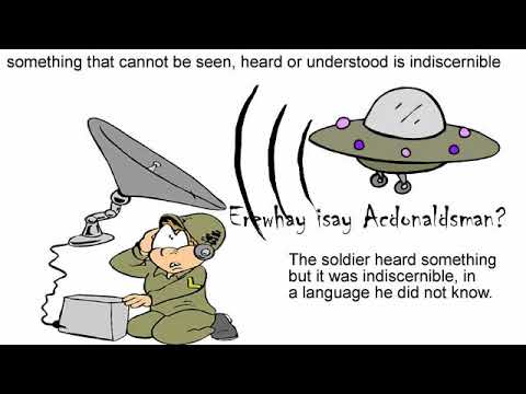 indiscernible meaning | Vocabulary for Kids | Children's Dictionary | Learn English Vocabulary