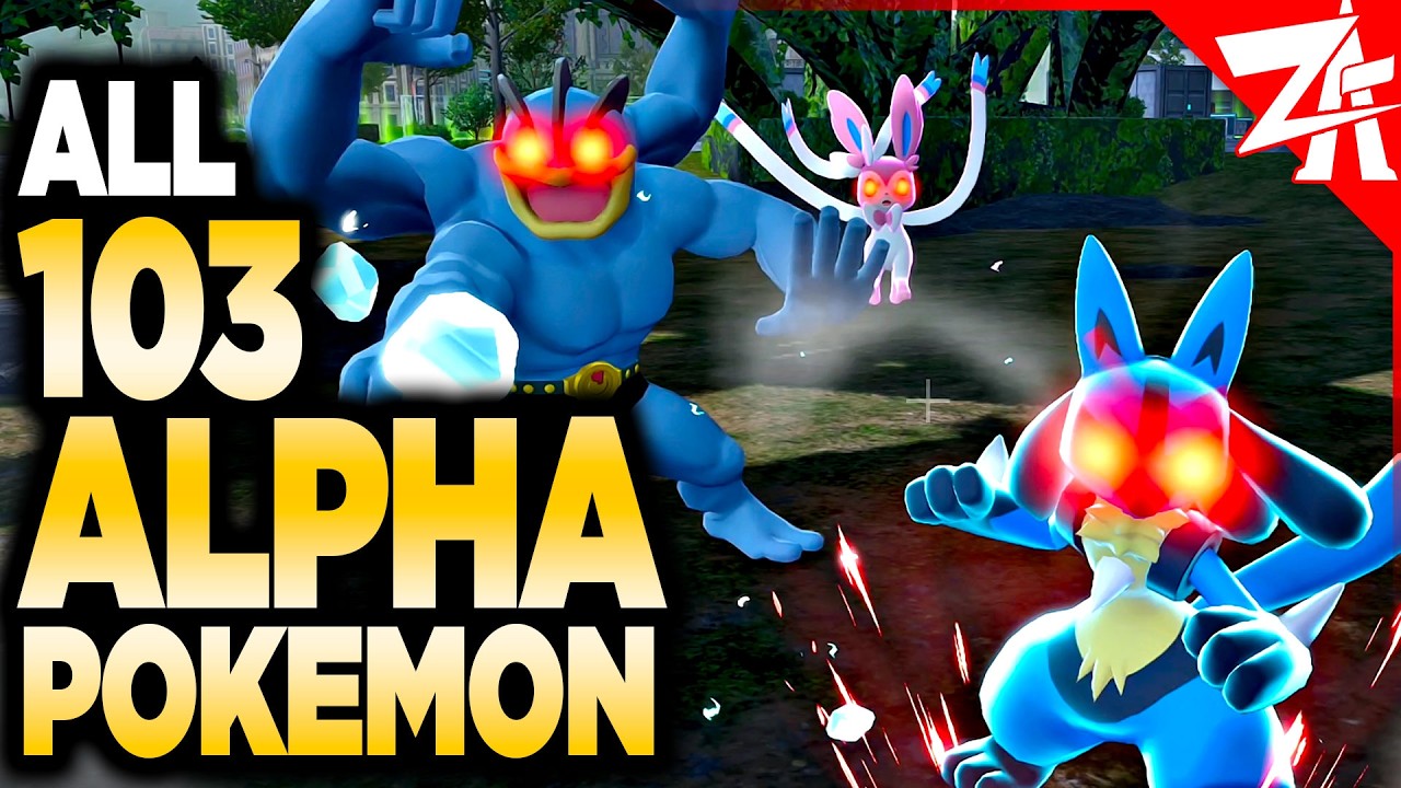 All 103 Fixed Alpha Pokemon in Legends Z-A