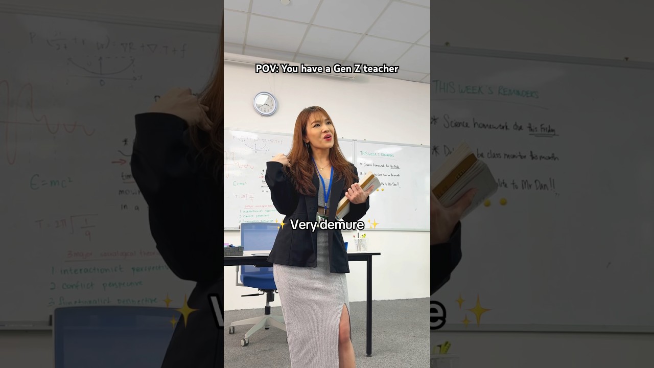 POV: You have a Gen Z teacher ✨