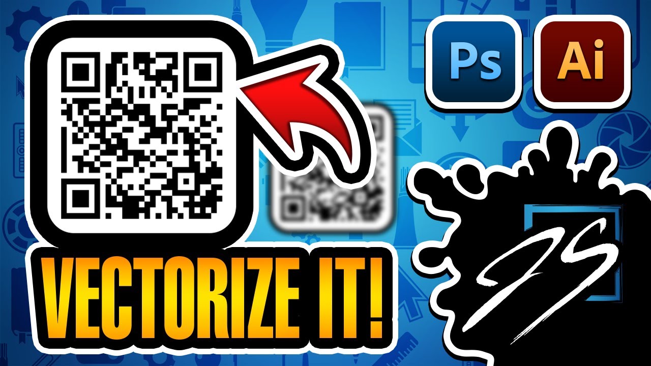 QR Code to Vector for BEST quality - Illustrator Tip