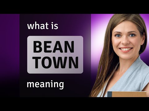 Bean town • what is BEAN TOWN definition