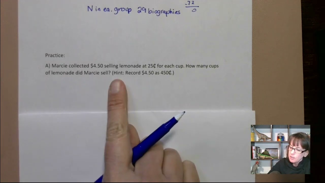 Saxon 76, lesson 015, Problems About Equal Groups