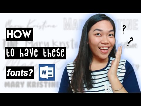 HOW TO DOWNLOAD AND INSTALL FONTS IN MICROSOFT WORD | Mary Kristine