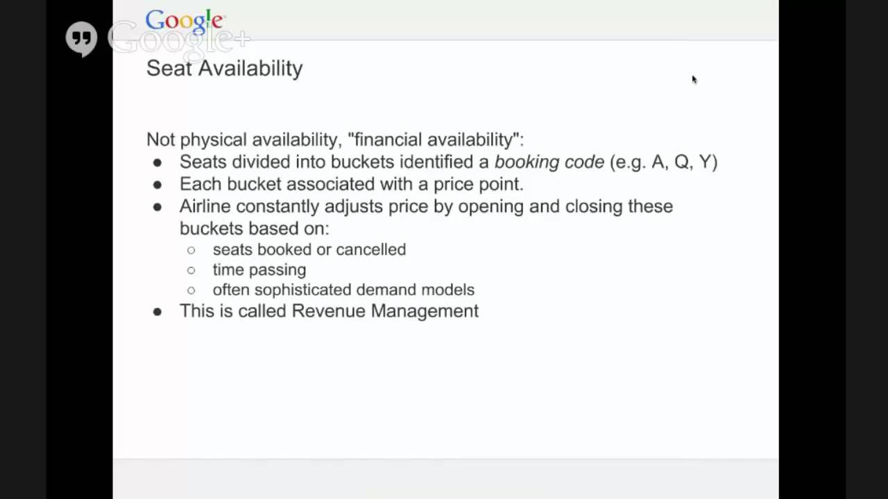 The Airfare Search Problem, part 1 of 2