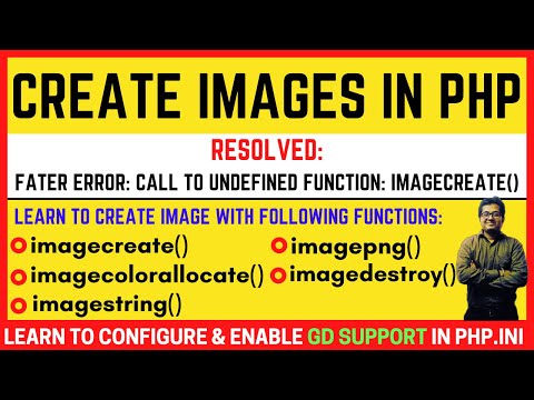 Create Image in PHP | imagecreate() in PHP | Solved Issue: Call to undefined function: imagecreate()