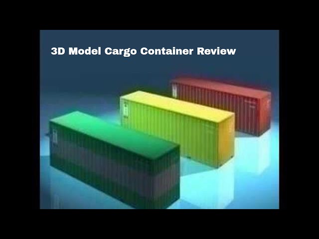Cargo container 3D Model - FlatPyramid