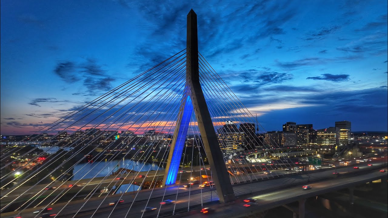 Zakim Bridge Boston - DJI Mavic 3