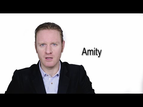 Amity - Meaning | Pronunciation || Word Wor(l)d - Audio Video Dictionary