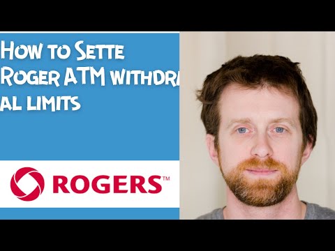 How to Sette Roger ATM withdrawal limits