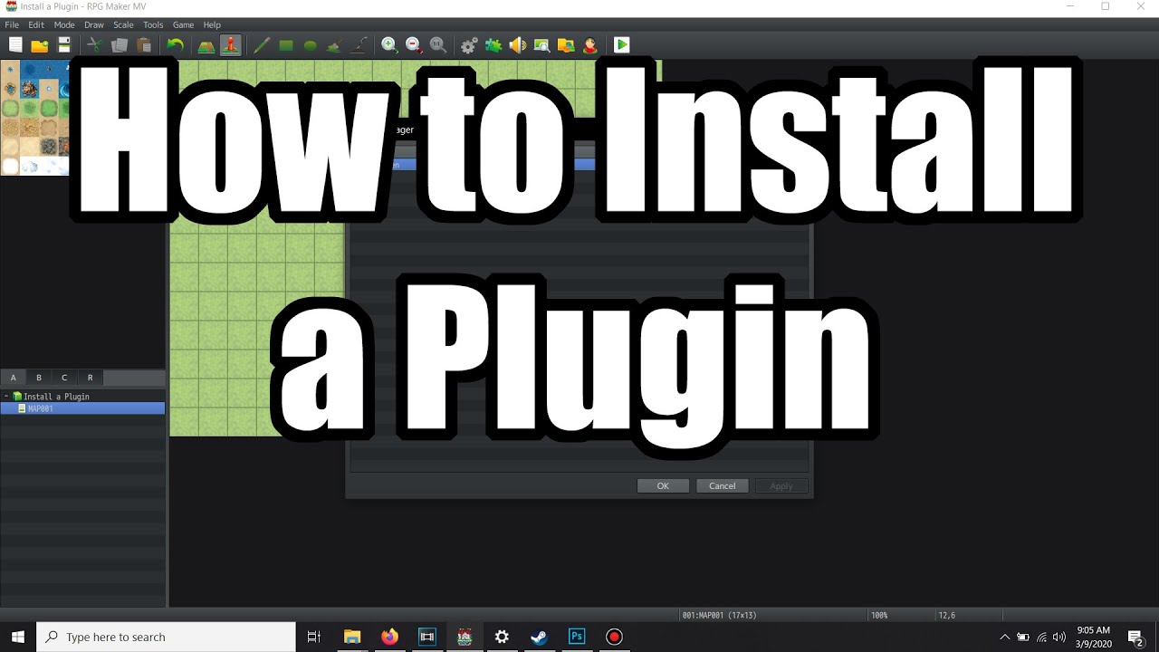 RPG Maker MV Tutorial - How to Install a Plugin