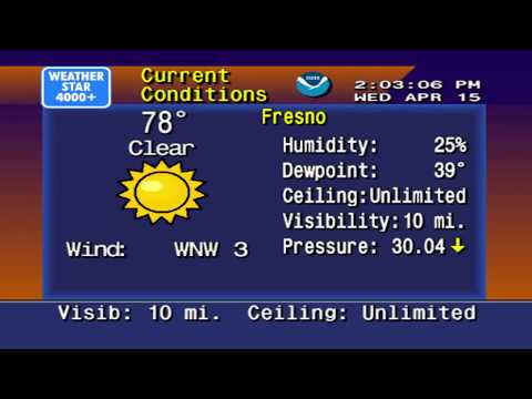 Local/Extended Weather Forecast: Fresno, CA - WeatherStar 4000 Emulator / April 15, 2020