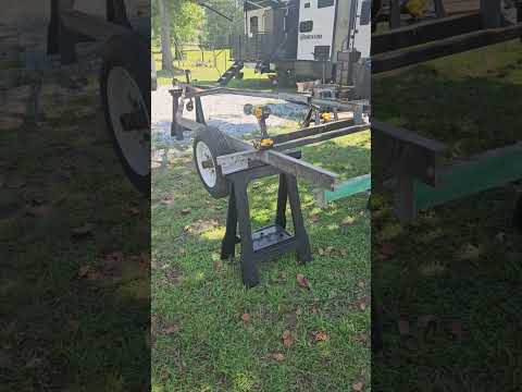 DIY turning a boat trailer into a kayak trailer! #DIY #kayaktrailer #kayakfishing